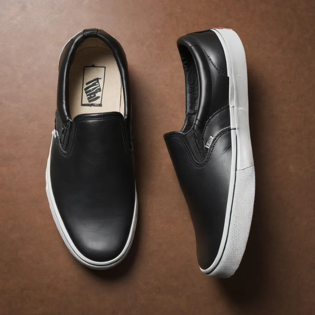 The Evolution of Men's Black Leather Slip-On Vans